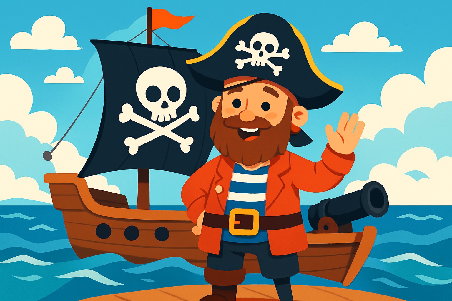 Cuentos de piratas para niños de 1/2 años | Oh My Tales