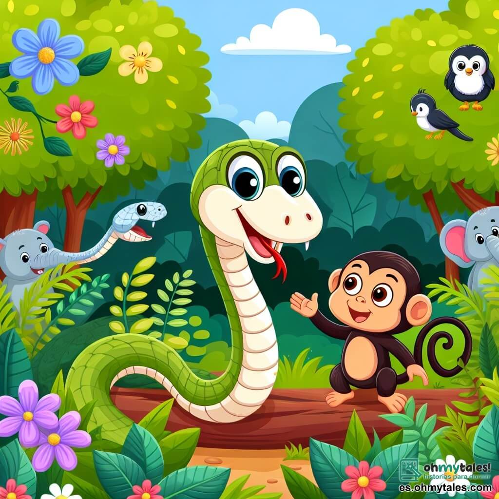 Slinky, el Serpiente Amigo de la Selva | Cuento divertido con un animal ...