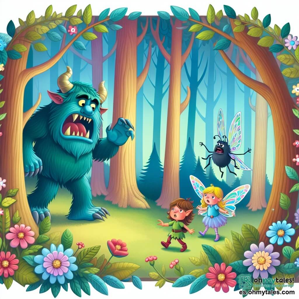 El Monstruo Gentil del Bosque Encantado | Cuento de criatura fantástica ...